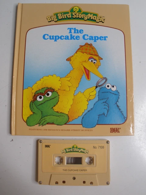 IDEAL SESAME STREET Big Bird Story Magic The Cupcake Caper Book & Cassette £22.23 - PicClick UK