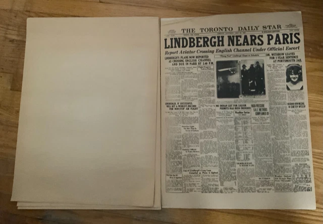 VINTAGE TORONTO DAILY STAR NEWSPAPER 75th ANNIV. HEADLINE STORIES & ADS ...