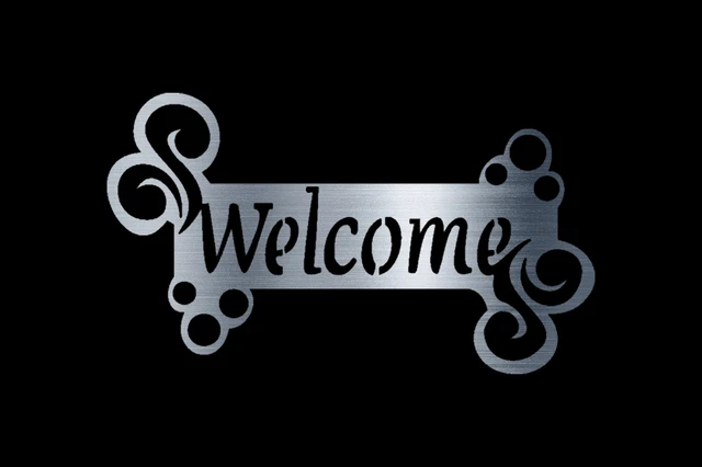 WELCOME PLAQUE SIGN DXF SVG CDR file Vector for CNC Plasma Router Laser ...