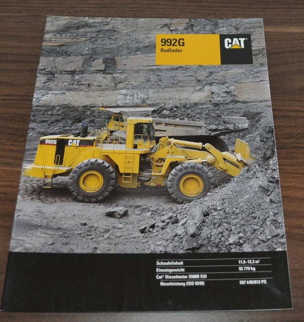 CATERPILLAR 992D RADLADER Wheel Loader Technische Daten Brochure ...