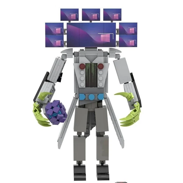 SKIBIDI TOILET MAN Monitor Man Titan TV Man Building Block Figure £46. ...