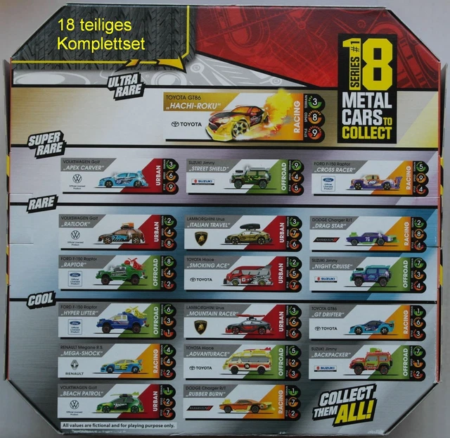 MAJORETTE TUNE UP´S Series 1 komplett alle 18 Modelle Ultra Rare Super Rare Neu EUR 289,99 ...