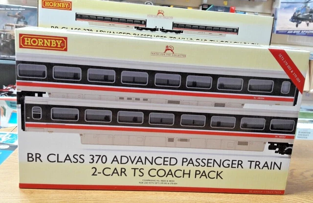 HORNBY R40011 BR Class 370 Advanced Passenger Train 2 Car TS Coach Pack ...