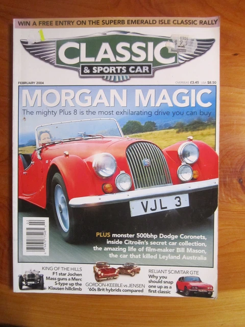MAGAZINE CLASSIC AND Sports Car February 2004 Vol. 22 No. 11 ** Must ...
