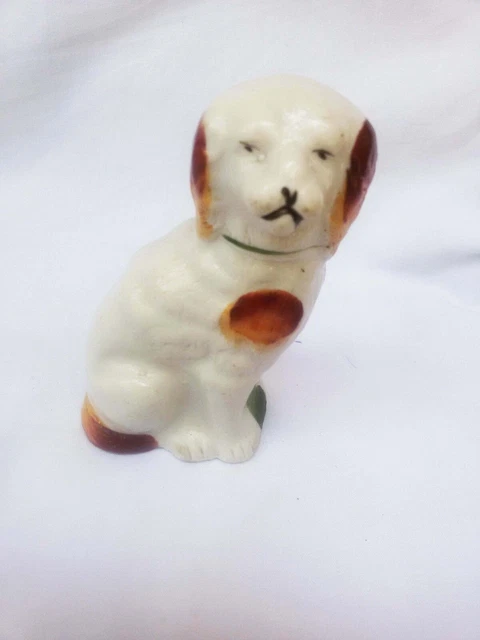 STATUA DI FIGURINE di cani in porcellana di ceramica antica vintage ...