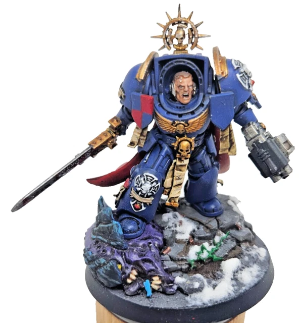 WARHAMMER 40K SPACE Marines Captain Terminator Ultramarines Well ...