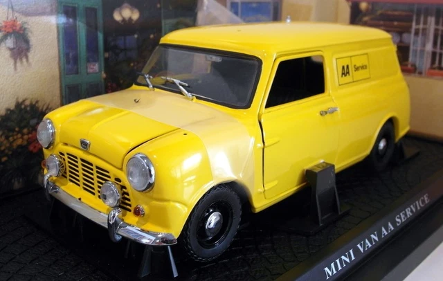 KYOSHO 1/18 SCALE Diecast - 08193A Austin Mini AA Service Van Yellow £ ...