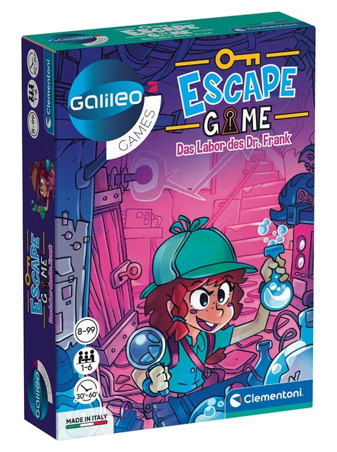 CLEMENTONI ESCAPE GAME Il Laboratorio del Dr. Frank Puzzle EUR 6,95 ...