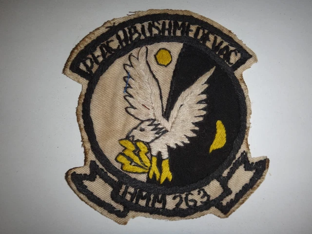 USMC HMM-263 PEACHBUSH MEDEVAC Medical Evacuation Vietnam War Hand Sewn ...
