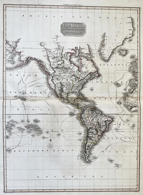 WORLD MAP WORLD Map Map World Map John Pinkerton Map Map Engraving 1812 ...