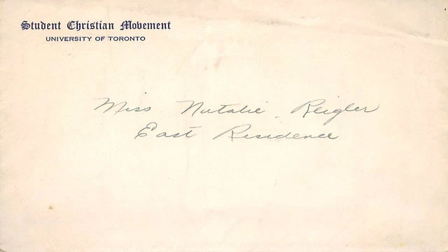 1950S STUDENT CHRISTIAN Movement Letter Head Toronto General Hospital ...