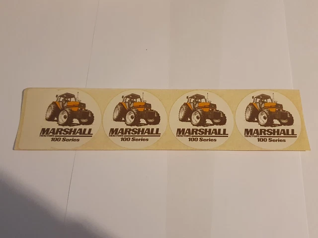 MARSHALL TRACTORS 100 Series original 1984 sticker strip brochure new ...