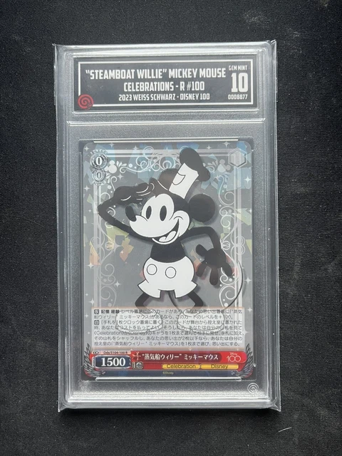 2023 WEISS SCHWARZ Disney 100 Steamboat Willie Mickey Mouse #100 TCCG ...