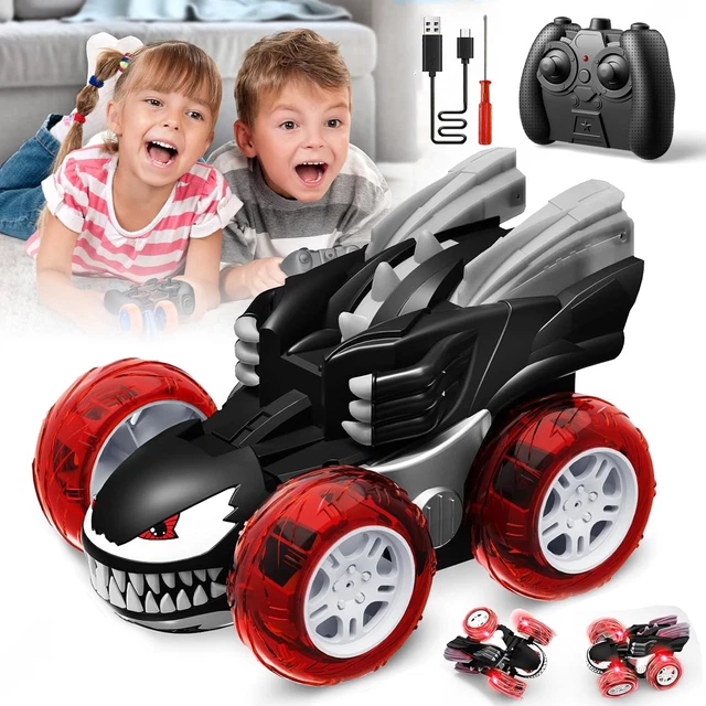 REMOTE CONTROL CARS for Kids 2.4GHz 360° Flips Monster Truck RC Stunt ...