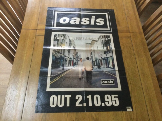 OASIS WHAT’S THE story morning glory poster 1995.. needs framing edges ...