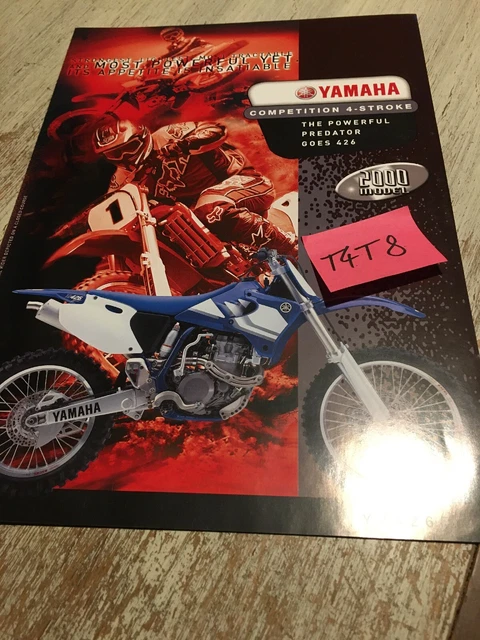 YAMAHA YZ426F 426 YZF Brochure Catalogue Leaflet Motorcycle £14.58 ...