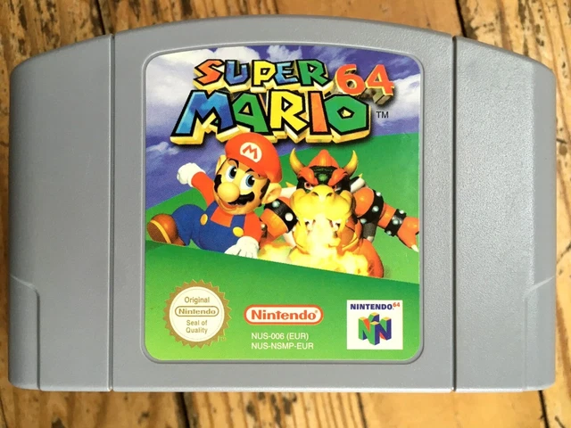 CARTOUCHE SEULE SUPER Mario 64 100% Originale Nintendo 64 N64 Pal Euro ...