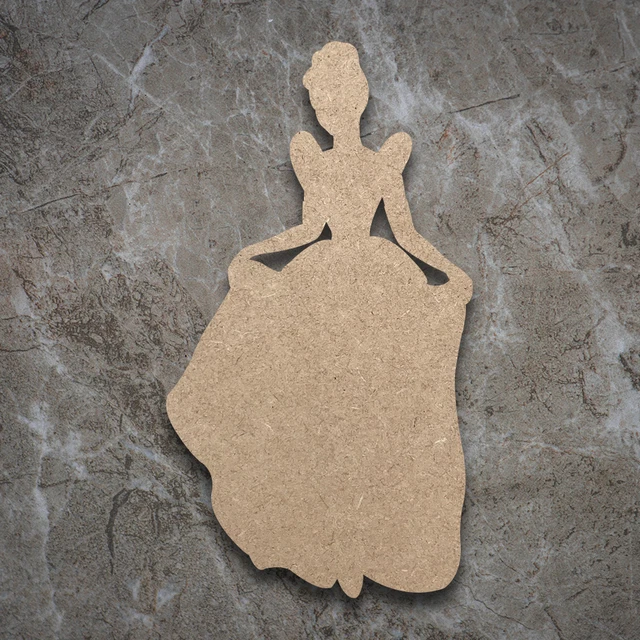 LARGE MDF DISNEY Princess Craft Wooden Shape Blank Wood 20 30 40cm ...