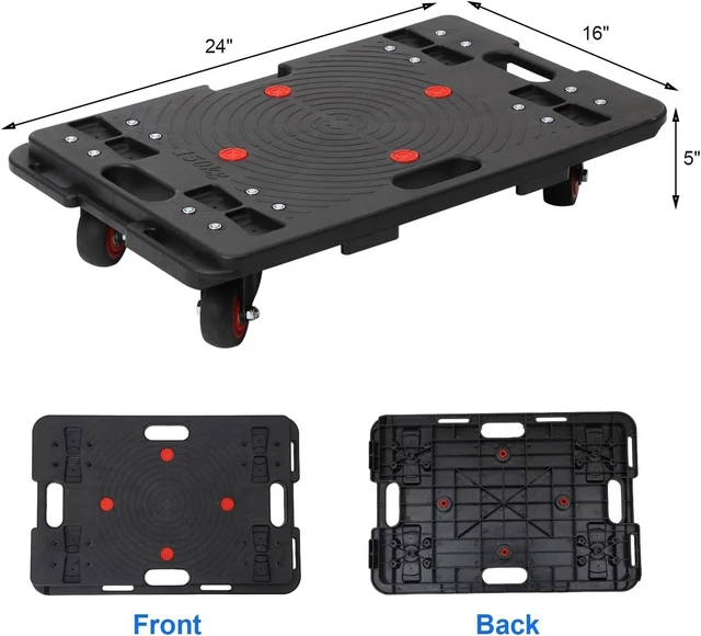 Moving Wheels M Optimized Car Dollies Set Of 4, Car Wheel Dolly For ...