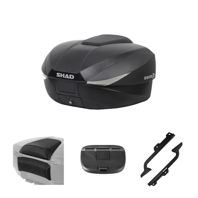 SET SHAD BAULETTO SH58X + Luggage Rack For Yamaha 1300 FJR A - FJR As ...