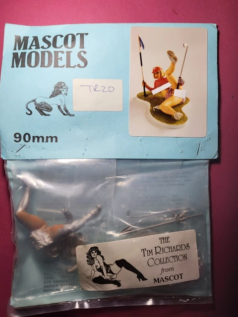 FIGURINI GIRL MASCOT models TR 20 Figure tim richards 90 mm white metal ...
