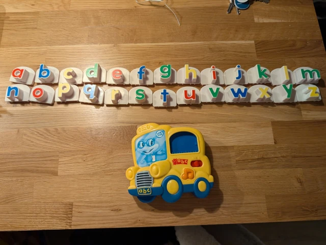 LEAP FROG FRIDGE Phonics Magnetic Alphabet ABC SCHOOL BUS 26 Letters ...
