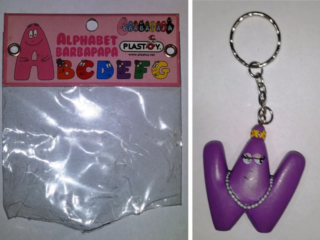 PLASTOY BEARD ALPHABET' Keychain Letter W Letter Keyring Beet £3.40 ...