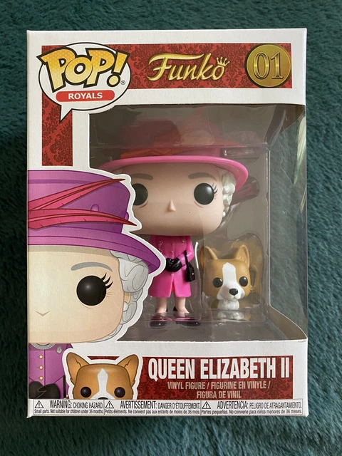 FUNKO POP! THE Royal Family: Queen Elizabeth II #01 With Corgi ...