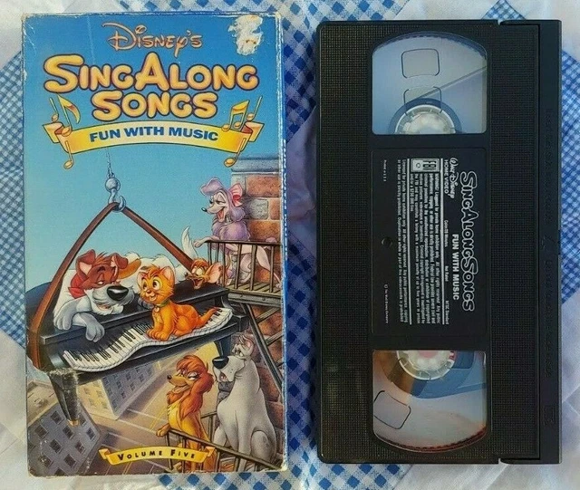 Disneys Sing Along Songs Fun With Music Vhs Video Tape Rare Buy | My ...