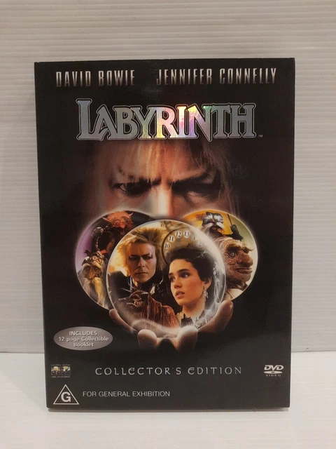 LABYRINTH (DVD, 1986) Region 4 David Bowie Jennifer Connelly Fantasy ...