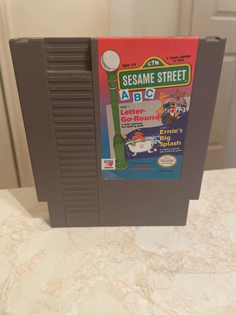 SESAME STREET ABC (Nintendo Entertainment System, 1989) NES Cart Only ...