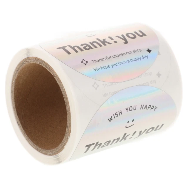 1 ROLL THANK You Labels Thank You Stickers Gift Wrapping Stickers ...
