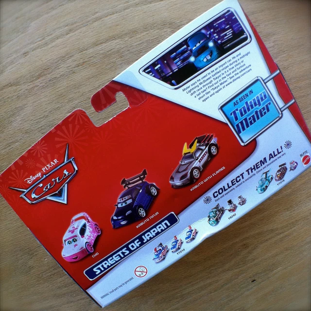 DISNEY CARS TOON CHO & KABUTO WITH FLAMES NINJA Tokyo Mater STREETS OF ...