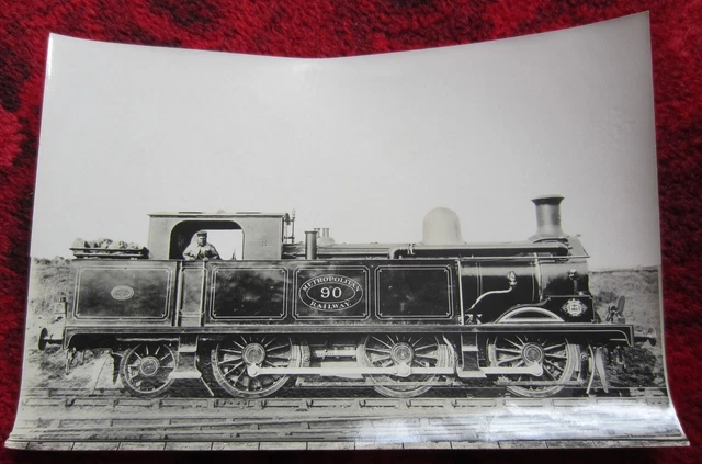 VINTAGE 8 X 5½ Print Metropolitan Railway F Class 0-6-2T No. 90 (later ...