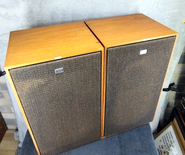 SONY SS-5177A VINTAGE 3-Way Speakers 50W 8 Ohm Brown Wood Cabinet Hi-Fi ...