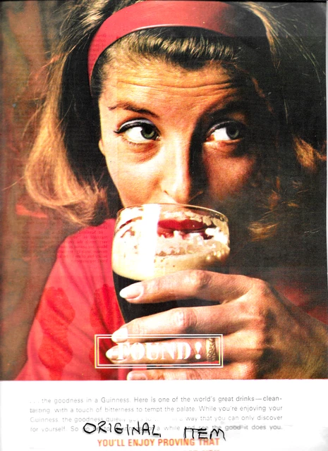 GUINNESS LOT X 9 Great Condition.orig. Vintage Adverts £5.50 - PicClick UK