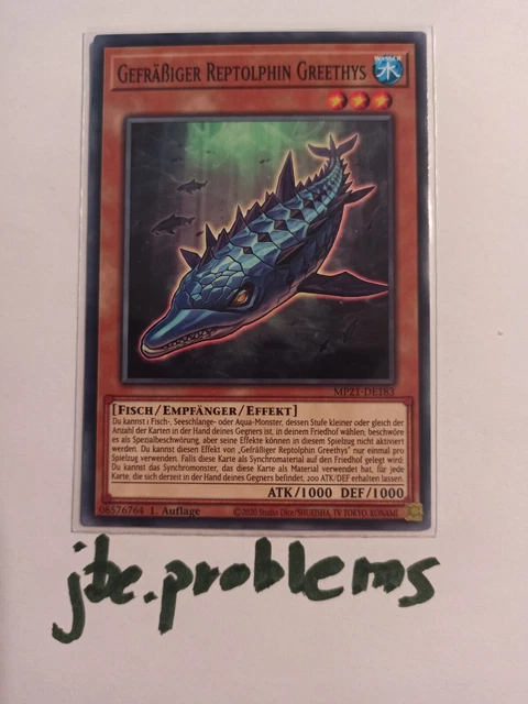 YU-GI-OH! GEFRÄSSIGER REPTOLPHIN Greethys - MP21-DE183 - 1. Auflage - Common - NM EUR 1,61 ...