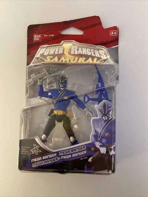 BANDAI SABAN POWER Rangers Samurai Mega Ranger Blue 2011 Sealed £1.75 ...
