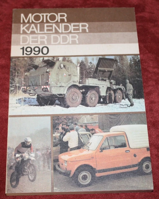 MOTORKALENDER DER DDR 1990 KFZ MZ ETZ LKW NVA Militär Panzer Ostalgie ...