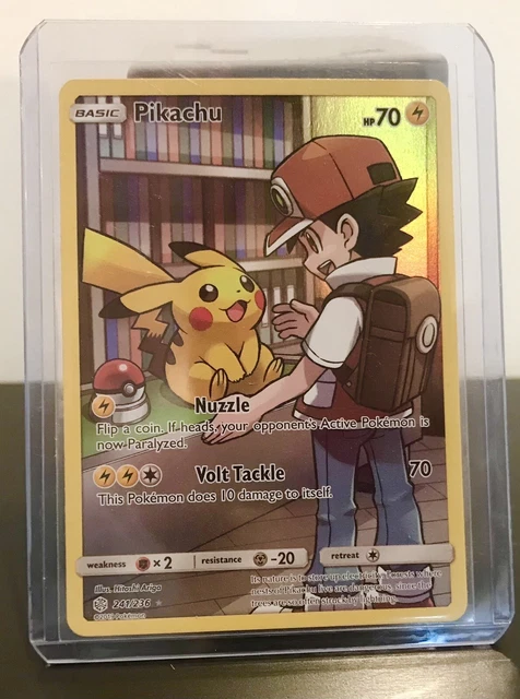POKÉMON TCG PIKACHU Sun & Moon - Cosmic Eclipse 241/236 Holo Secret ...