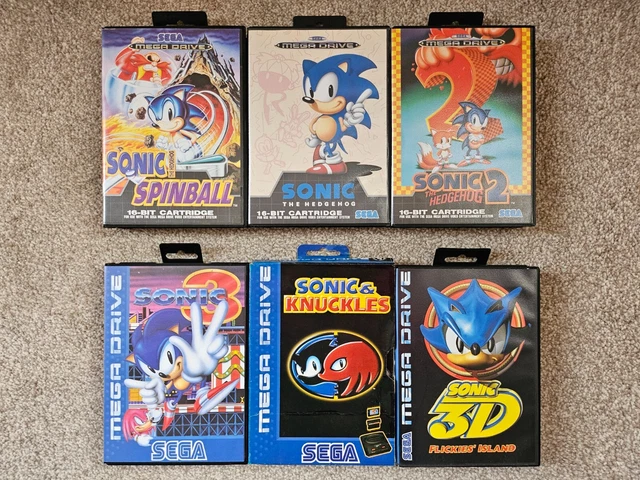 SONIC MEGA DRIVE Bundle Collection Knuckles 3D Spinball £193.12 ...
