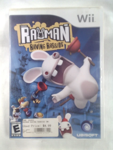 RAYMAN RAVING RABBIDS Nintendo Wii 2006 Video Game zany party fun ...