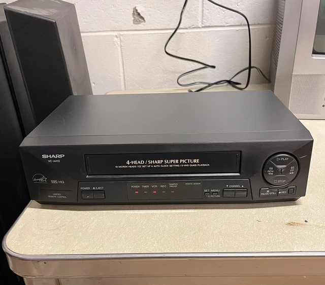 SHARP VINTAGE VCR VHS Tape Player Model VC-A410 No Remote $41.99 - PicClick