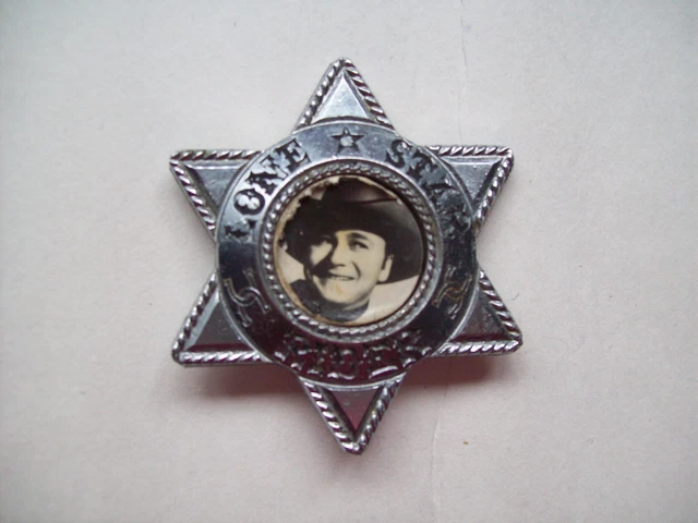 LONE STAR RIDER Cowboy Metal Toy Badge Original Badge 1960's Vintage £ ...