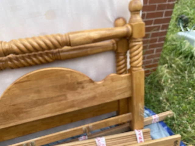OAK BED FRAME £187.90 - PicClick UK