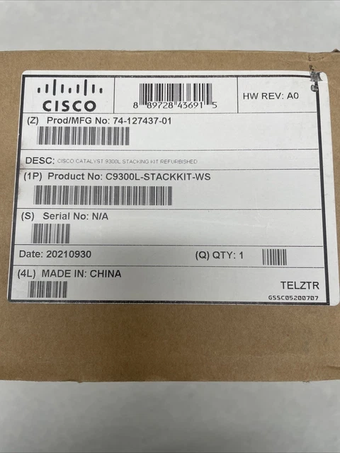NOB C9300L-STACK-KIT CISCO Catalyst 9300L Stacking Kit for C9300 Series ...