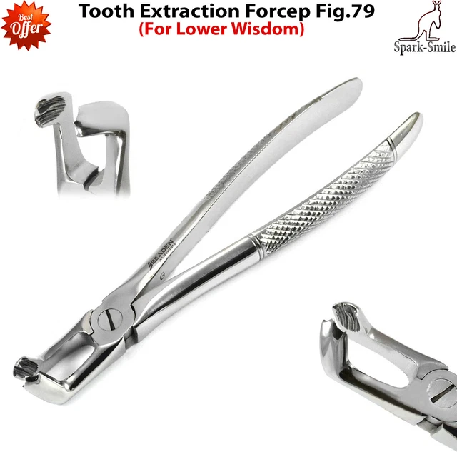FIG.79 TOOTH FORCEPS For Lower Third Molar Wisdom Teeth Extracting ...