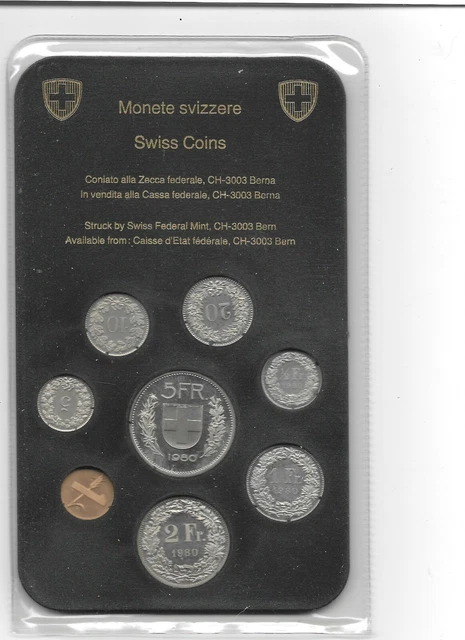CONFED. ELVETICA-SERIE ANNO 1980 Fior Di Conio/Stgl- Gia' Scontata EUR ...
