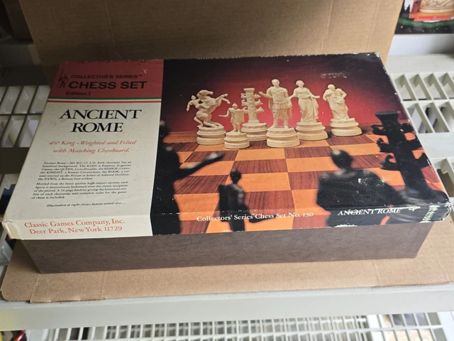 CLASSIC GAMES COLLECTOR'S Series Chess Set Edition 1 Ancient Rome 264 ...