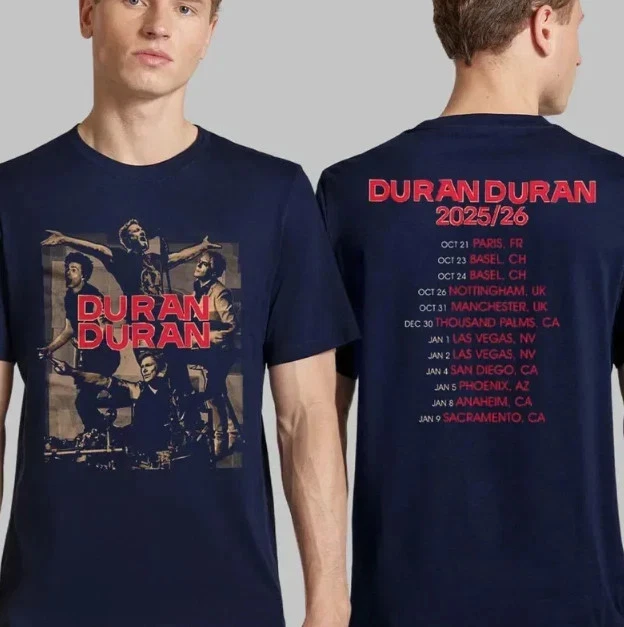 DURAN DURAN EUROPE 2025 2026 Collage Bandshot Tour T-Shirt £16.48 ...